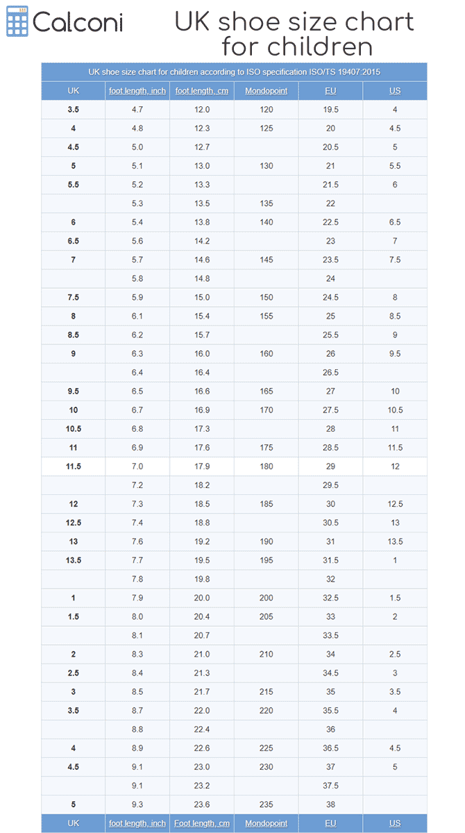 UK Shoe Sizes Convertimg The English Shoe Sizes